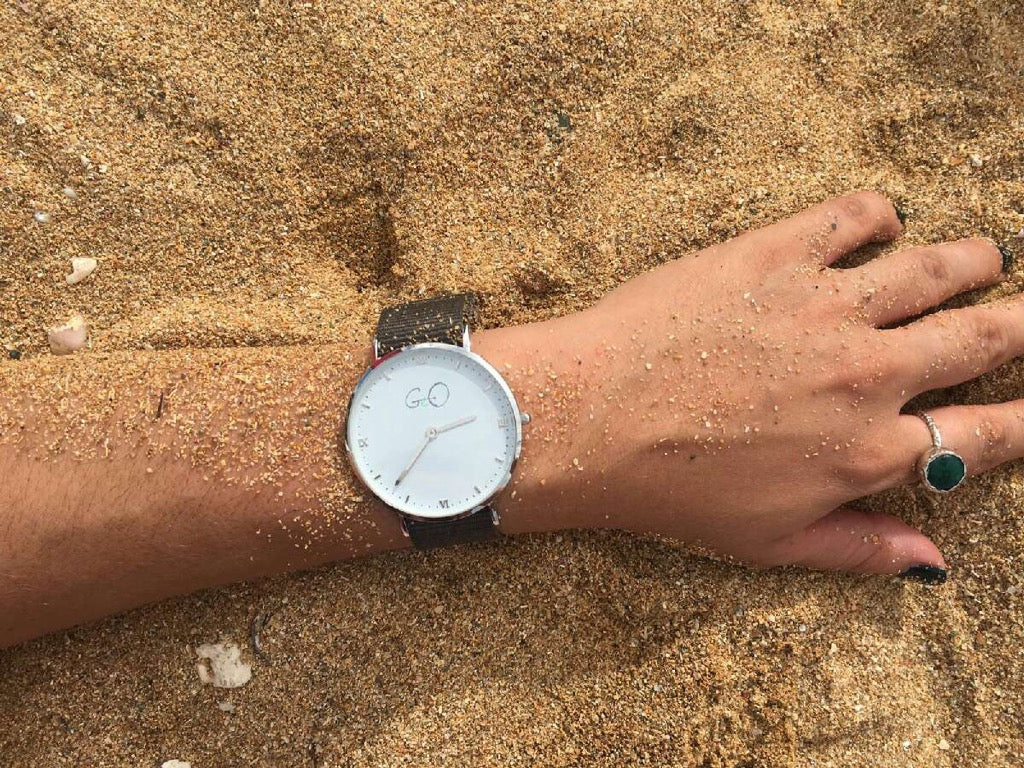 WHITE DIAL + SILVER + WATCH + WATER RESISTANT – GeoShop.co